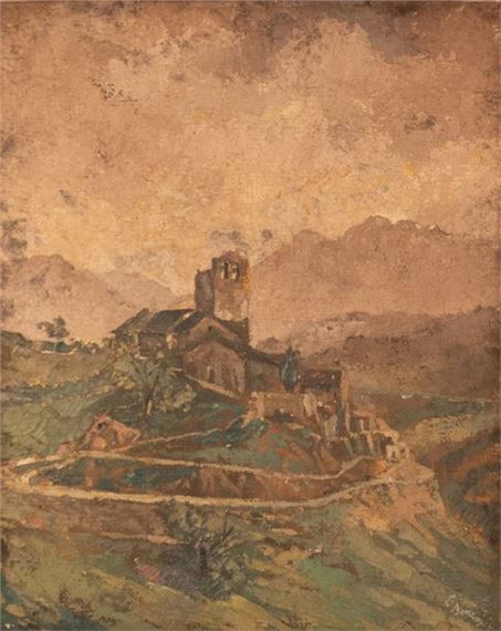 Louis Bonamici | L’église perchée | MutualArt