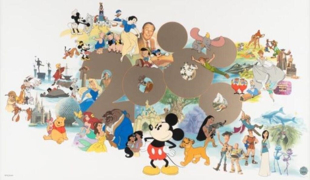 Walt Disney Studios | Welcoming a New Millennium Disney Serigraph ...