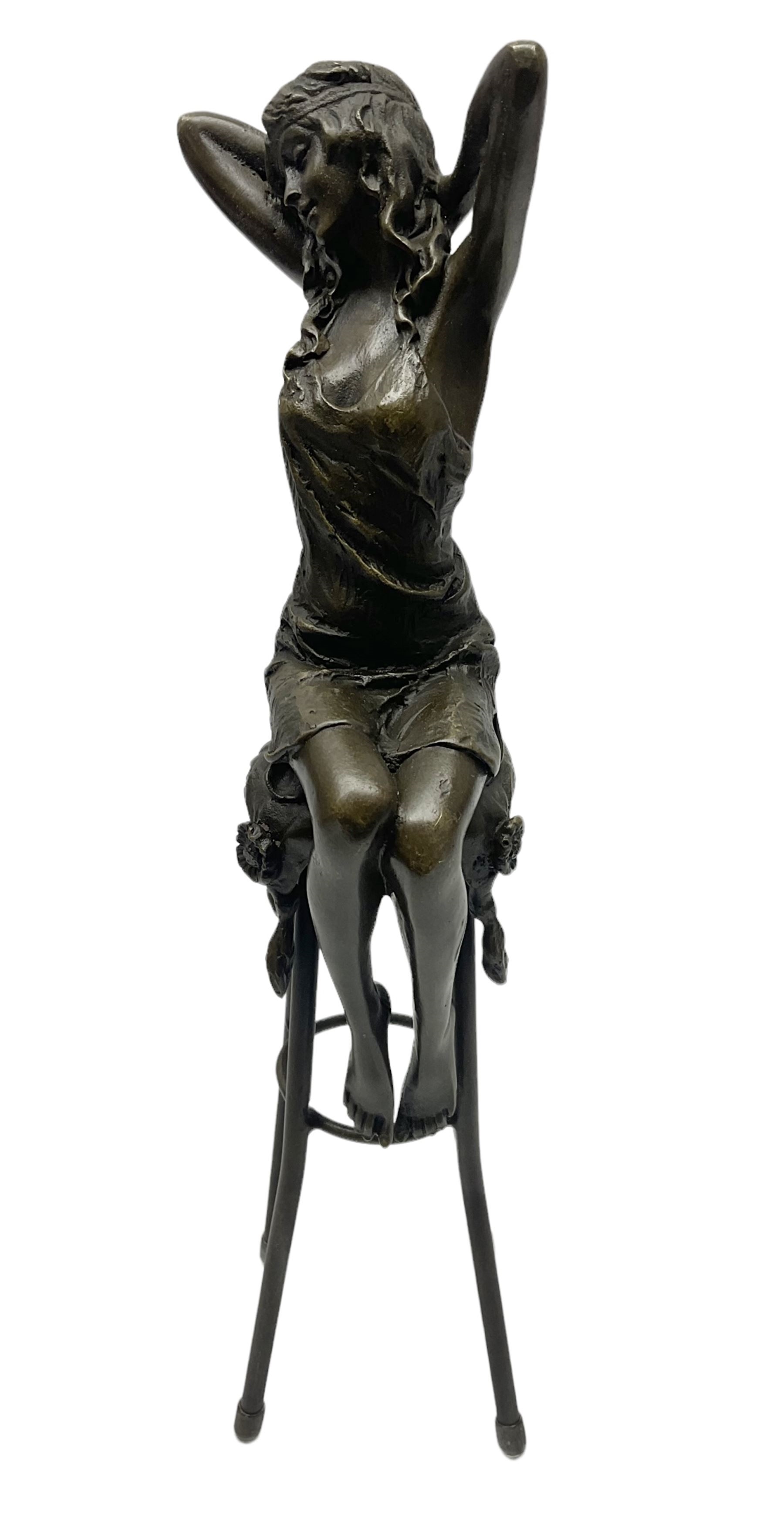 Pierre Collinet | female figure seated upon a chair | MutualArt