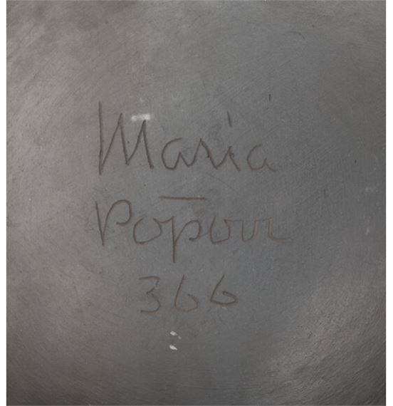 Maria Montoya Martinez | A San Ildefonso Blackware Plate | MutualArt