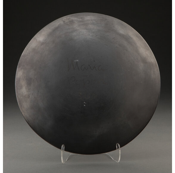 Maria Montoya Martinez | A San Ildefonso Blackware Plate | MutualArt