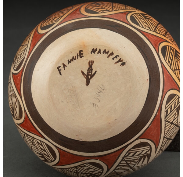 Fannie Nampeyo | Three Hopi Polychrome Jars | MutualArt