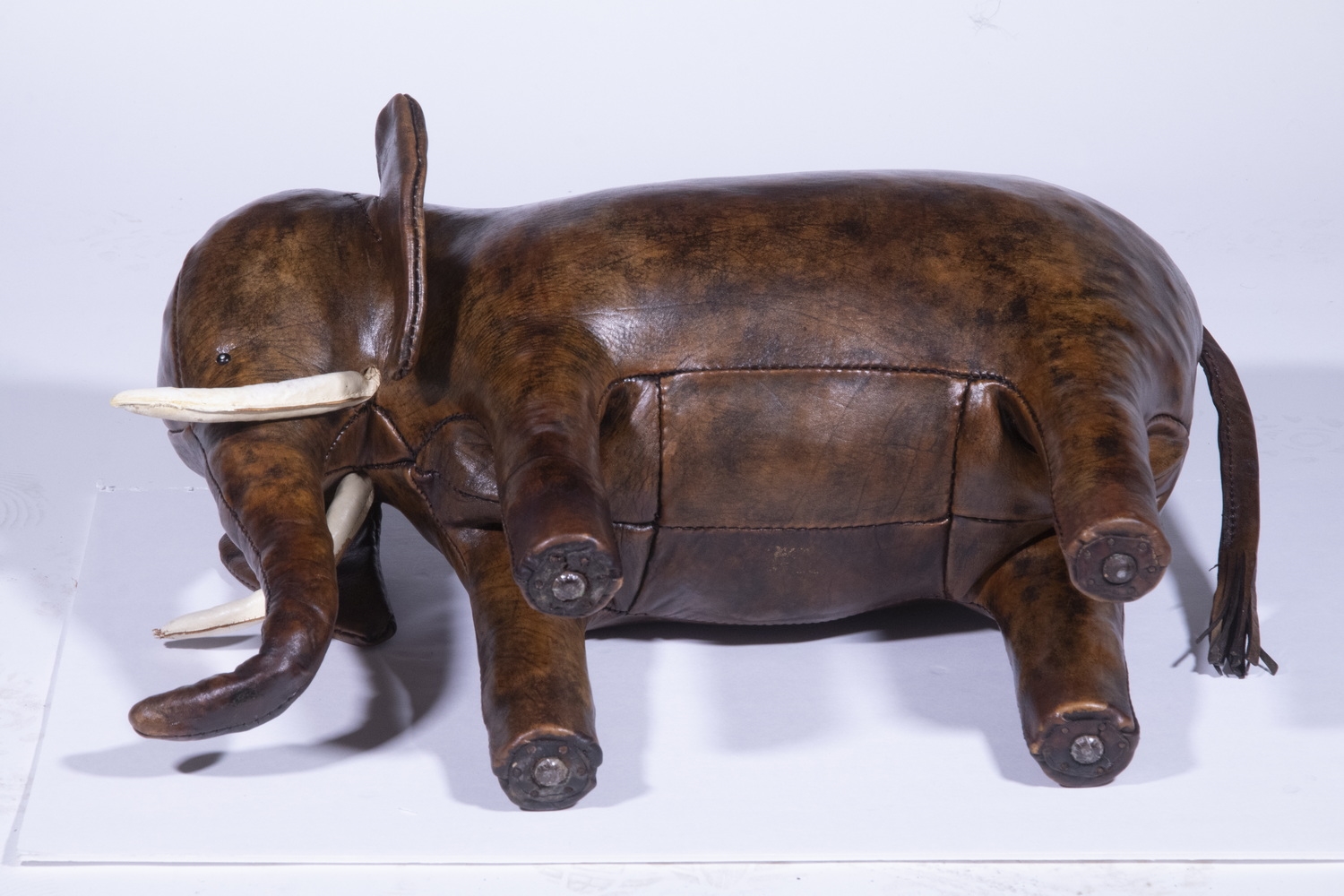 Dmitri Omersa | Vintage English Leather Footstool by Omersa & Co ...