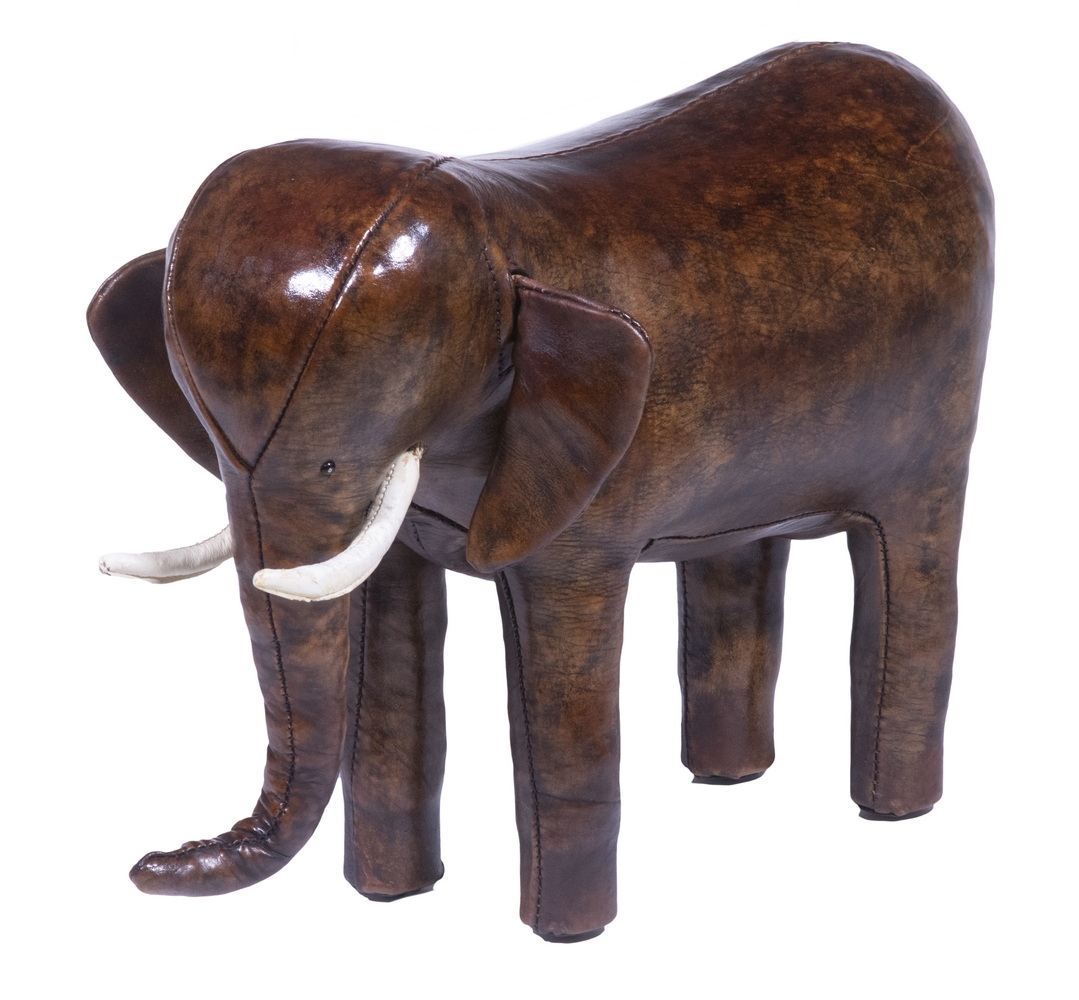 Dmitri Omersa | Vintage English Leather Footstool by Omersa & Co ...