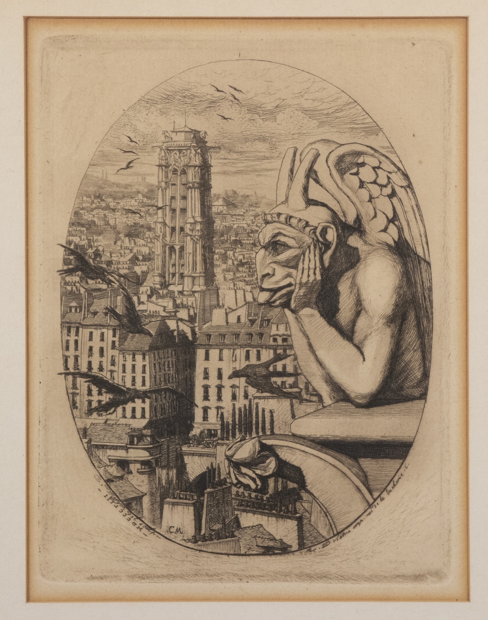 Charles Meryon | Le Stryge (The Vampire) (Circa 1853) | MutualArt