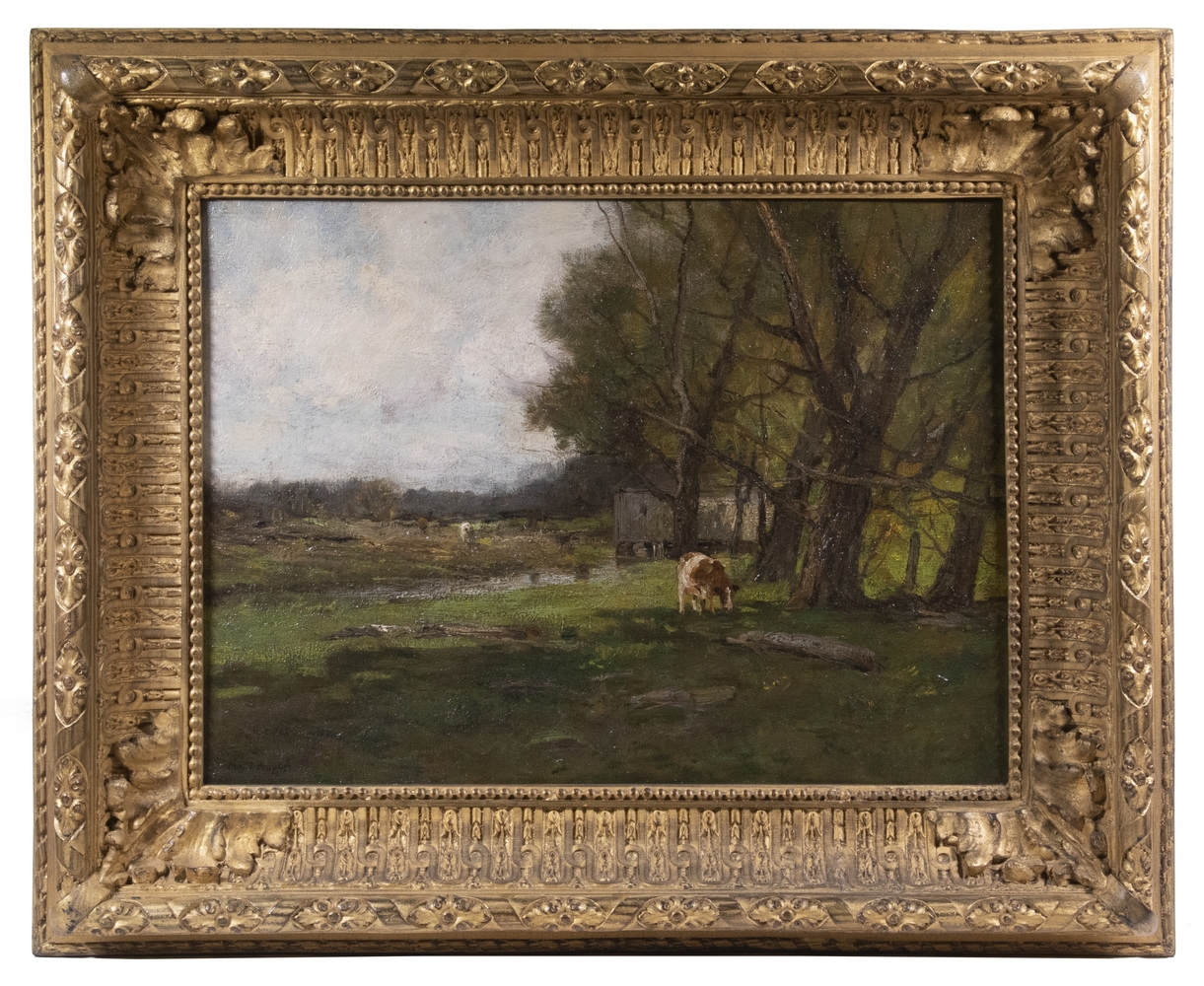 Charles Paul Gruppe | Cows at Edge of Forest | MutualArt