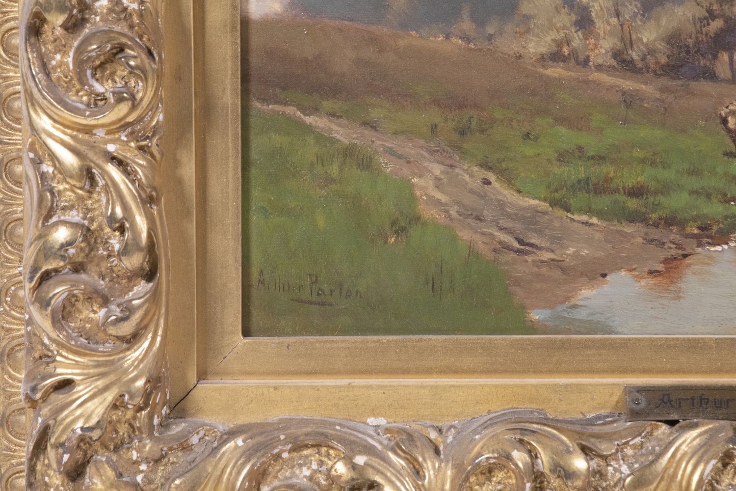 Arthur Parton | Cows by a Stream | MutualArt