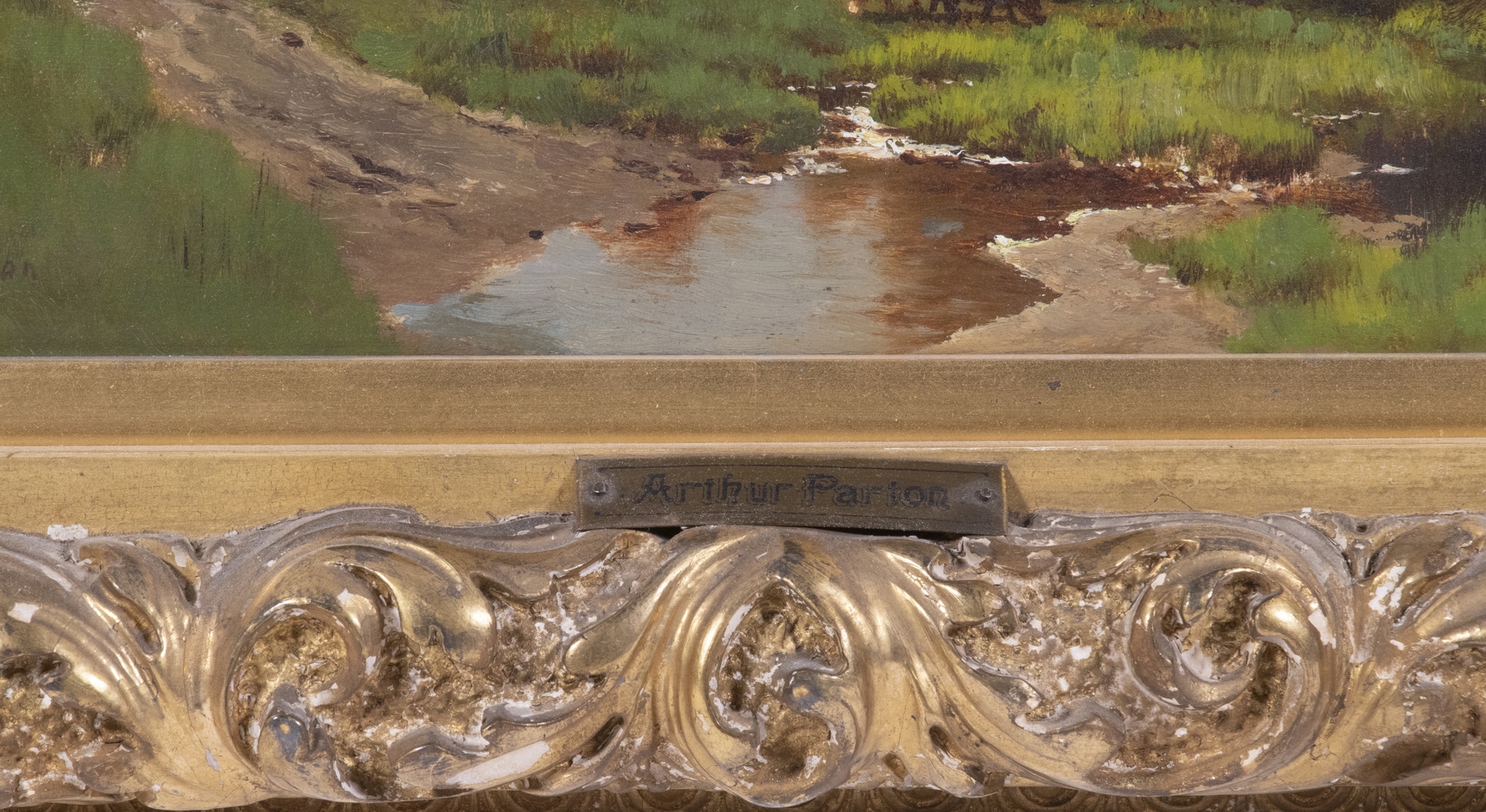 Arthur Parton | Cows by a Stream | MutualArt