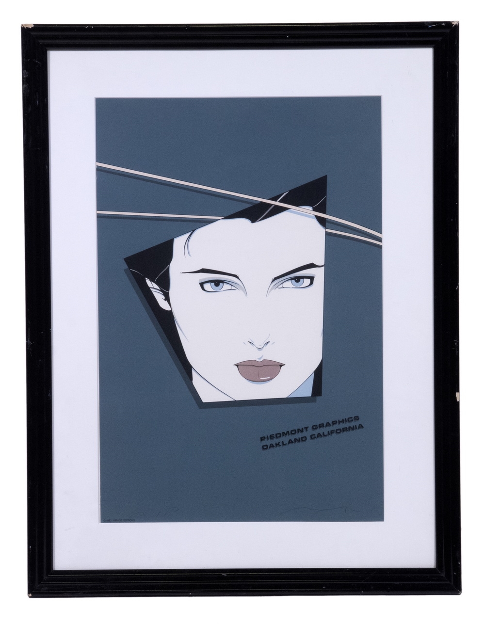 Patrick Nagel | Erika a serigraph poster for Piedmont Graphics in ...