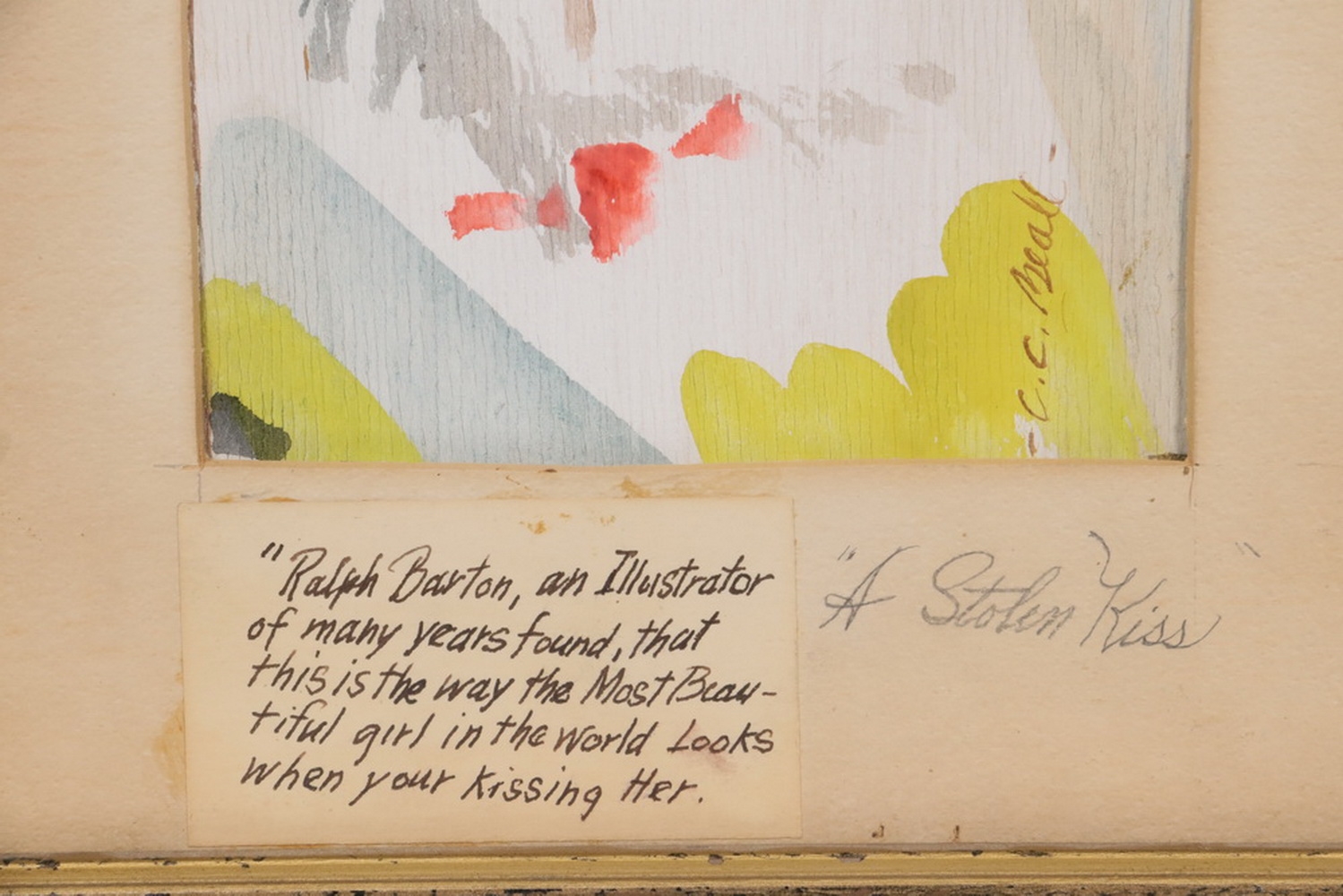 Cecil Calvert Beall | A Stolen Kiss | MutualArt