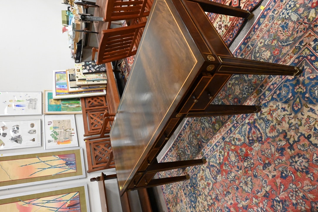 David Linley | David Linley Custom Inlaid Desk | MutualArt