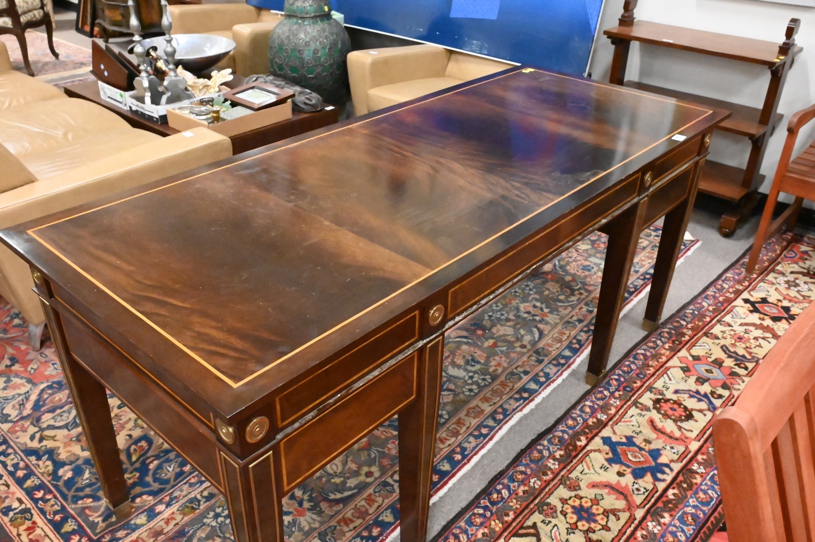 David Linley | David Linley Custom Inlaid Desk | MutualArt