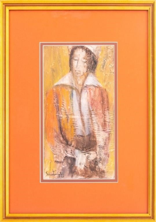 Sidnee Livingston | watercolor on paper painting depicting a man with ...