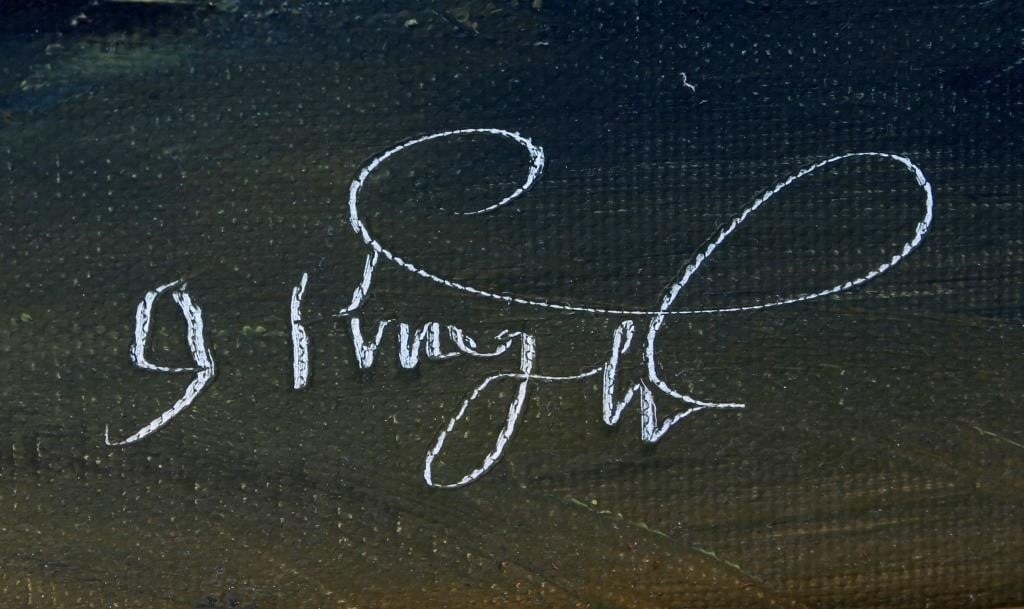 Isaac Knight | ISAAC KNIGHT FLORIDA HIGHWAYMEN LEANING PALM | MutualArt