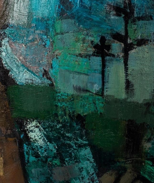 Robert Cariola | oil on panel board painting depicting a Cubist ...