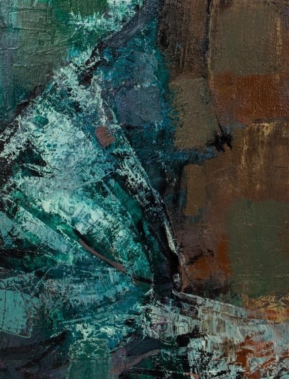 Robert Cariola | oil on panel board painting depicting a Cubist ...