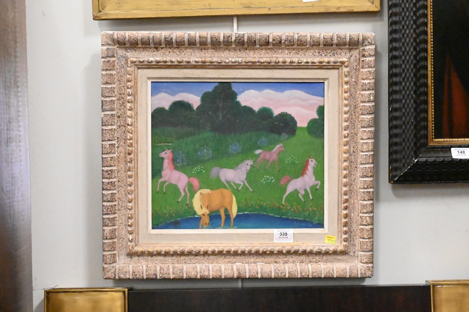 Lawrence Lebduska | Cantering Horses 1946 (1946) | MutualArt