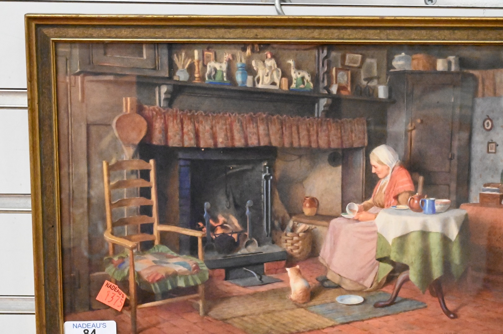 Henry Edward Spernon Tozer | interior scene by the fire | MutualArt
