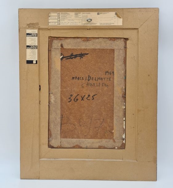 Marcel Delmotte | Women in a surrealist architecture (1969) | MutualArt