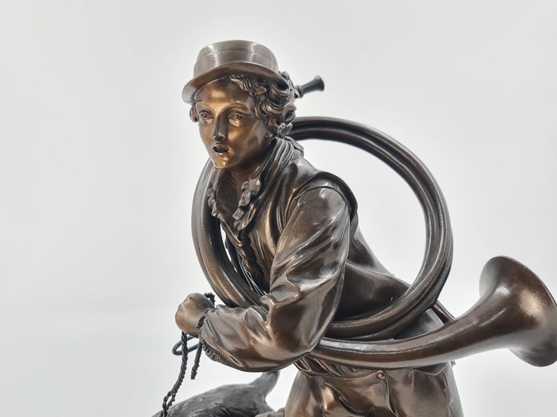 French School, 19th Century | The picker with the hunting horn and the ...