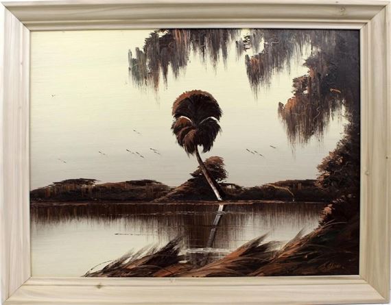 James Gibson | JAMES GIBSON FLORIDA HIGHWAYMEN SEPIA PALM | MutualArt