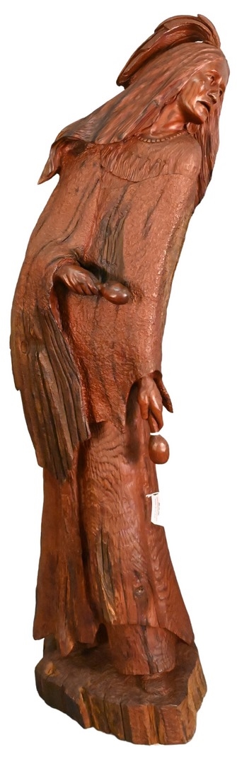 Bob Boomer | Bob Boomer (b. 1944) Carved Wood Ceremonial Dancer | MutualArt