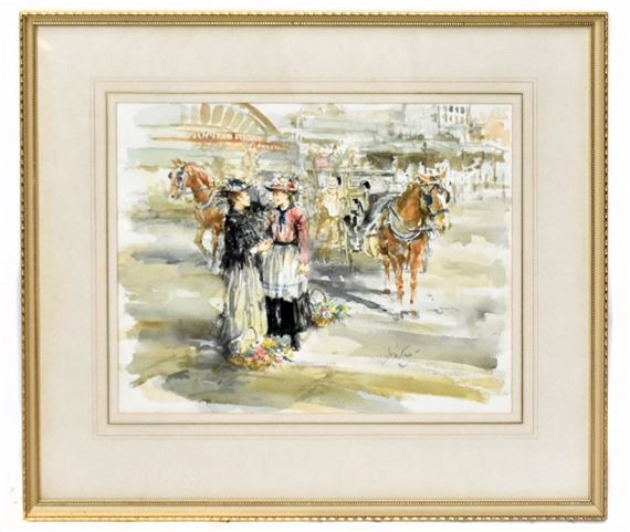 Gordon King | flower sellers | MutualArt