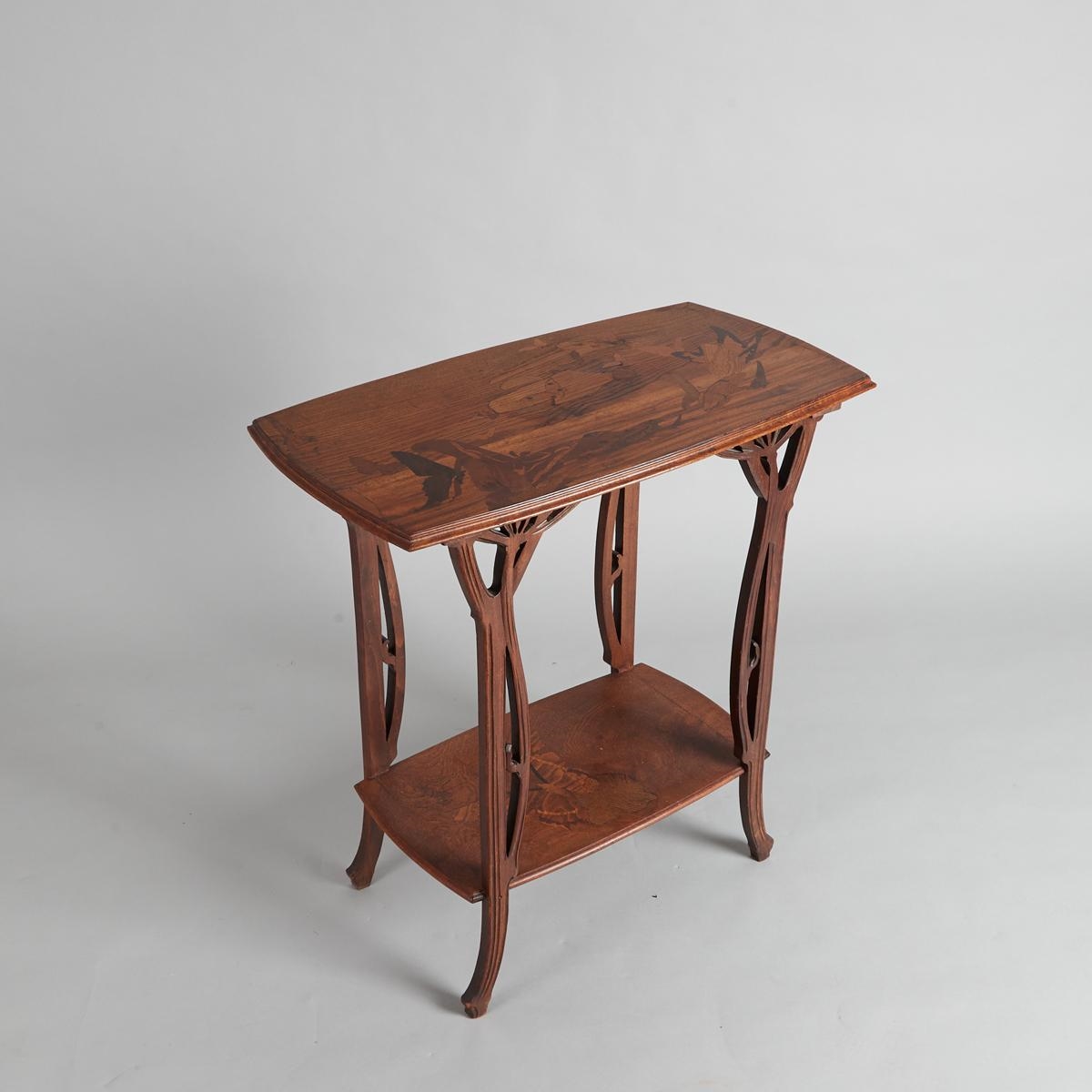 Emile Gallé | A Rare Émile Gallé Two-Tier Side Table | MutualArt