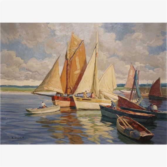 Paul André Jean Eschbach | Voiliers au port de Concarneau | MutualArt