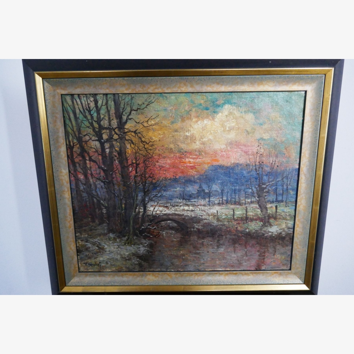 Walthère Joseph Neuhof | Paysage de neige | MutualArt