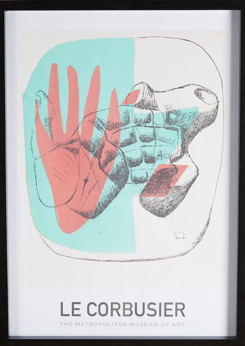 Le Corbusier | Le Corbusier Exhibition Poster 1955 Framed Print (1955 ...