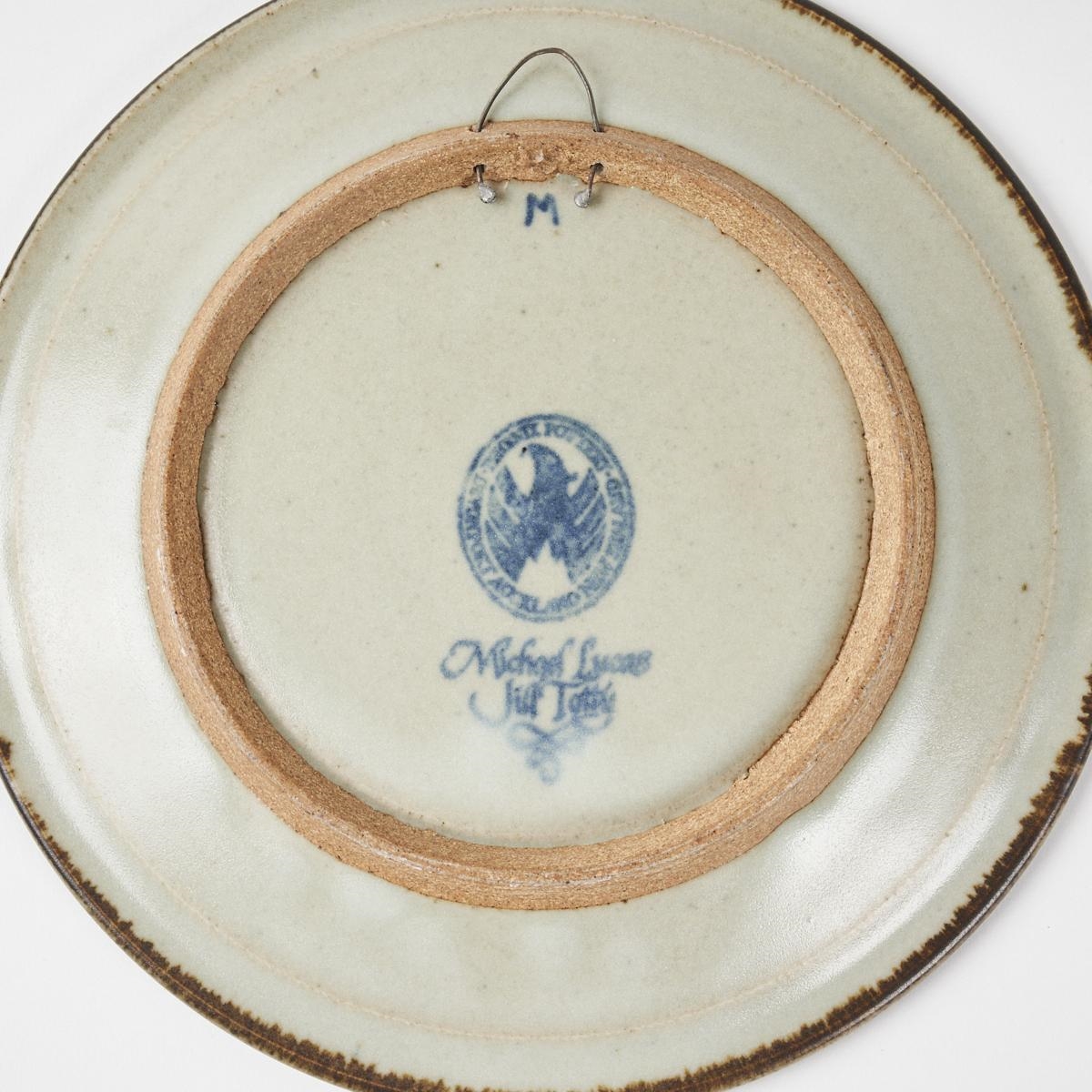 Lucas Michael | A Micheal Lucas And Jill Totty Pottery Wall Plate ...