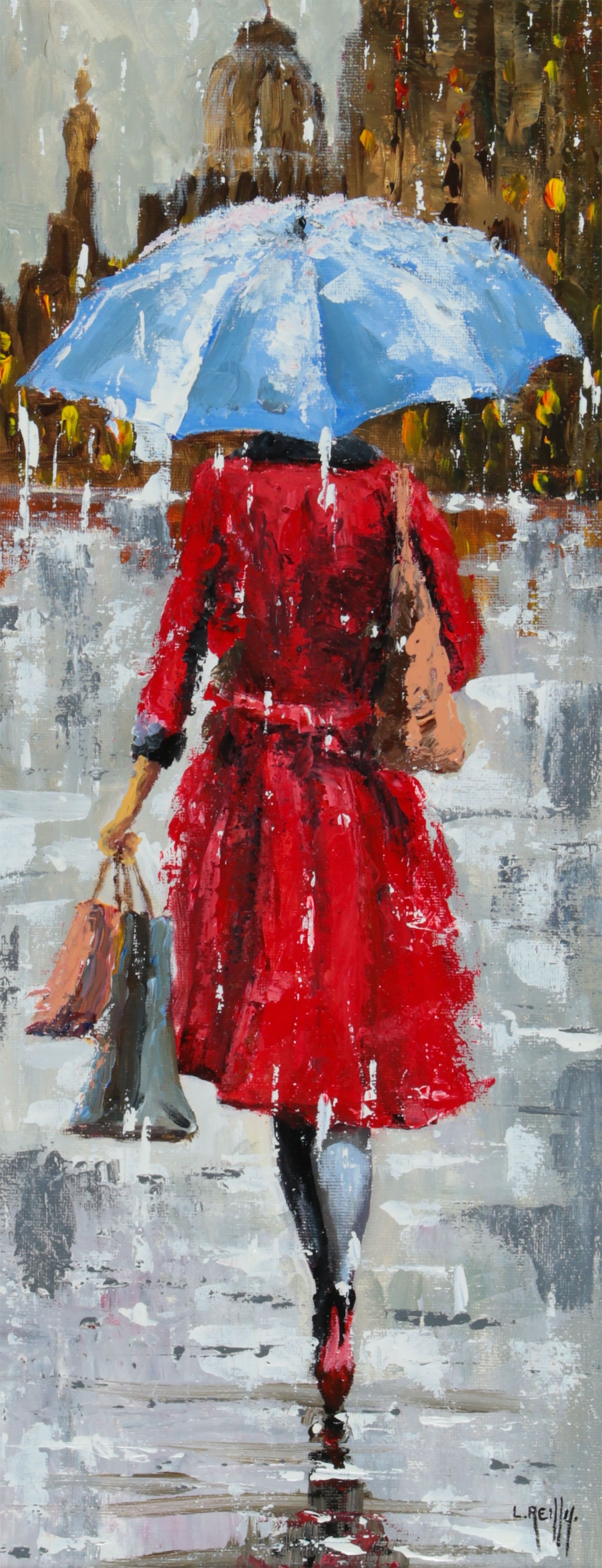 Liam Reilly | SHOPPING IN THE RAIN | MutualArt