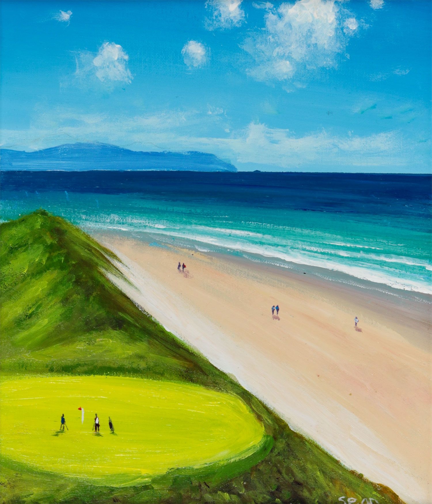 Sean Loughrey | SUNNY DAY AT THE NORTH COAST | MutualArt