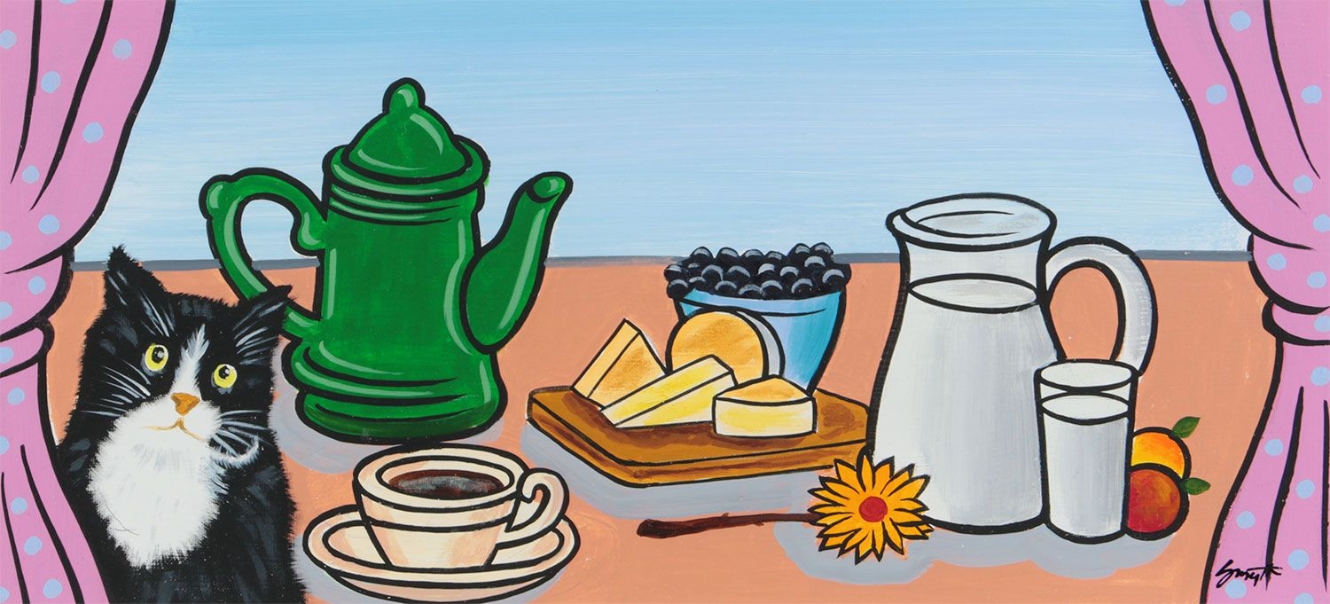 George Smyth | BLACK CAT BREAKFAST | MutualArt