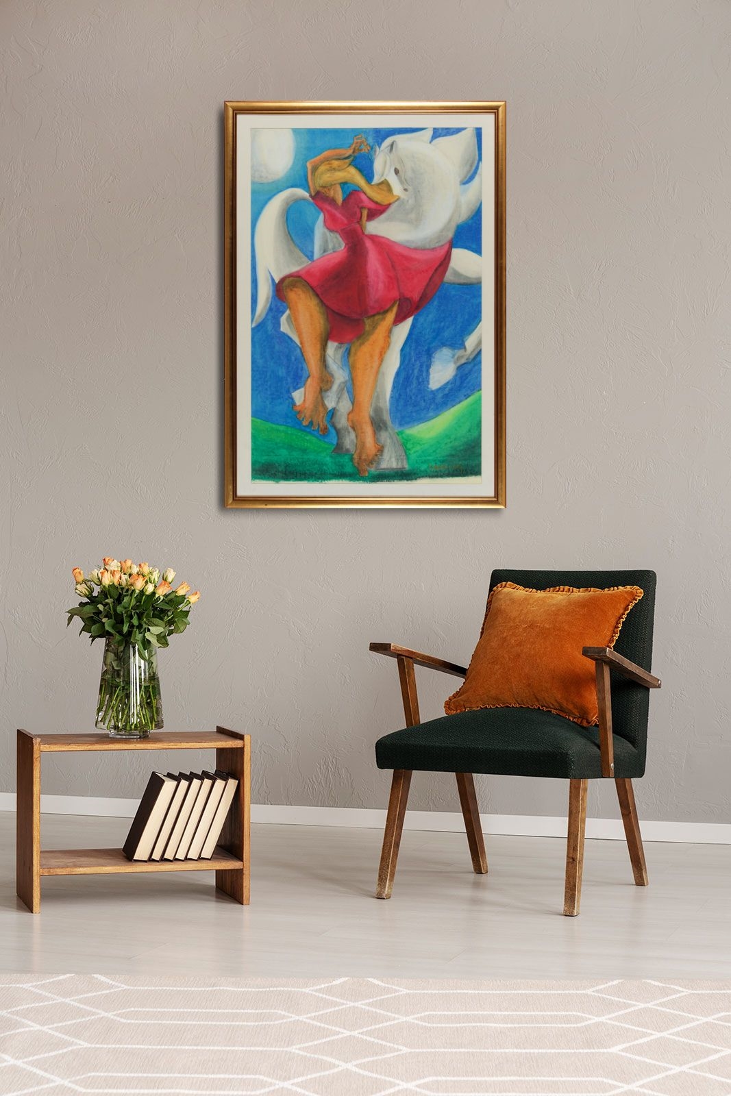 Katherine Liddy | DANCER WITH A WHITE HORSE | MutualArt