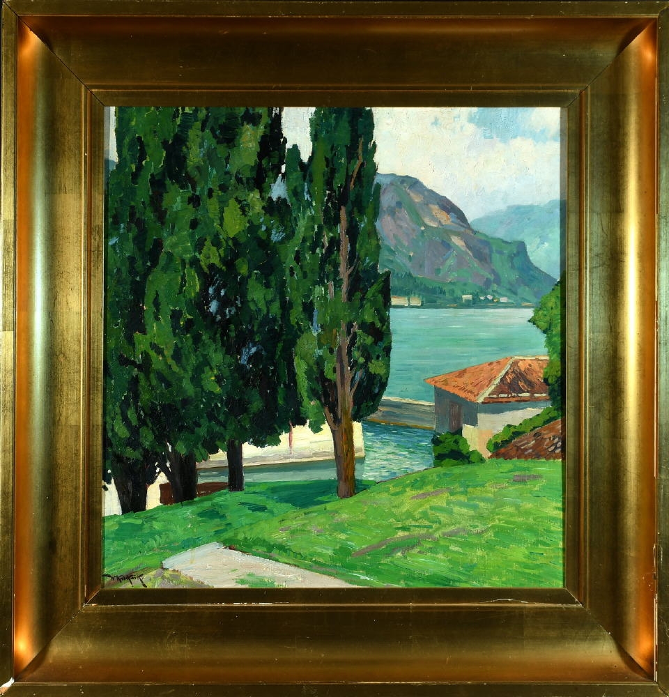 Kukuk Willy | Uferpartie mit Zypressen | Compare similar artworks ...