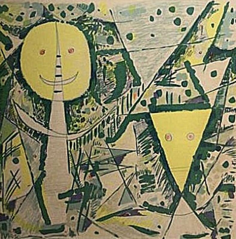 Egill Jacobsen | Composition with masks | MutualArt