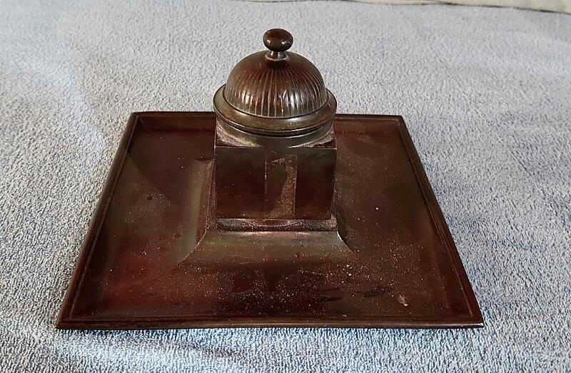 Just Andersen | A patinated bronze inkpot | MutualArt
