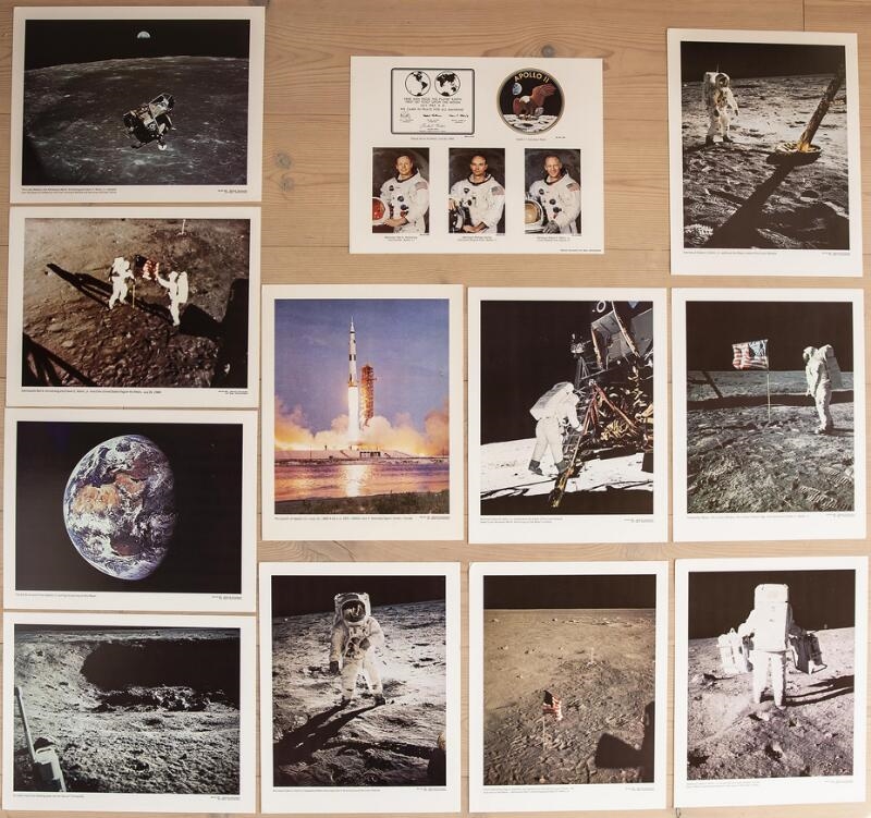 NASA | A complete 1969 set of 12 original colour offset photographs ...