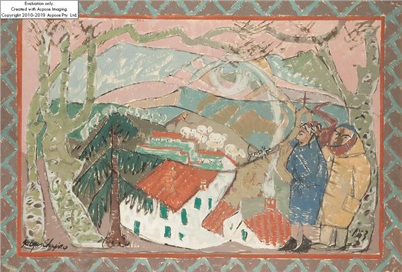 Jacques Chapiro | On a walk (1953) | MutualArt