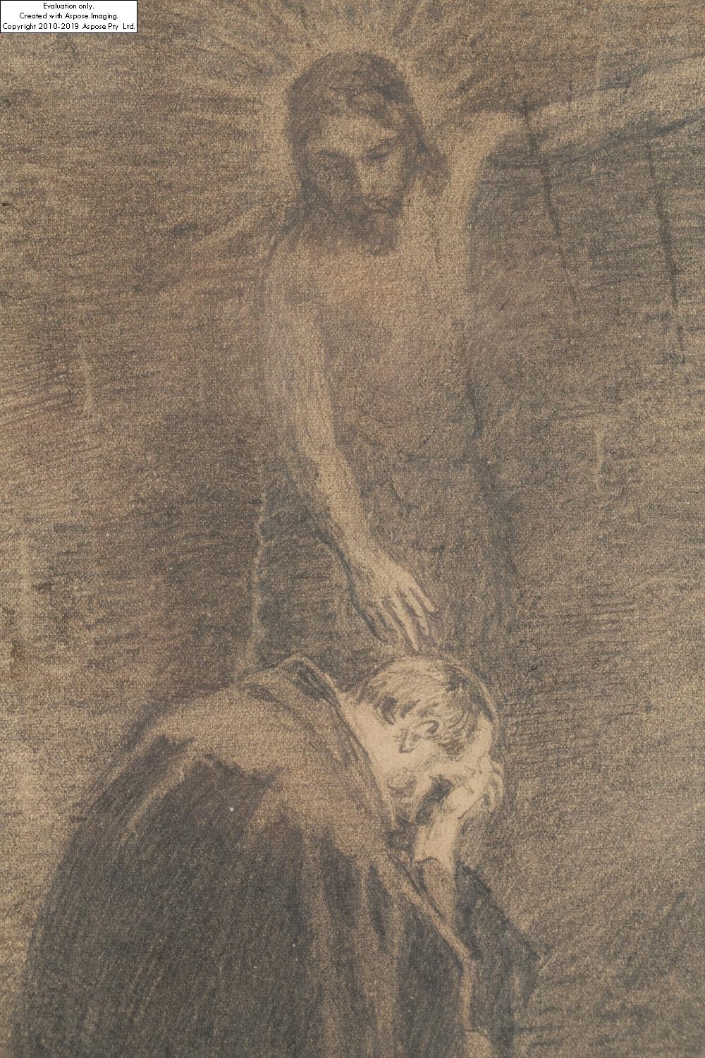 Piotr Stachiewicz | Consolation from the Cross (1898) | MutualArt