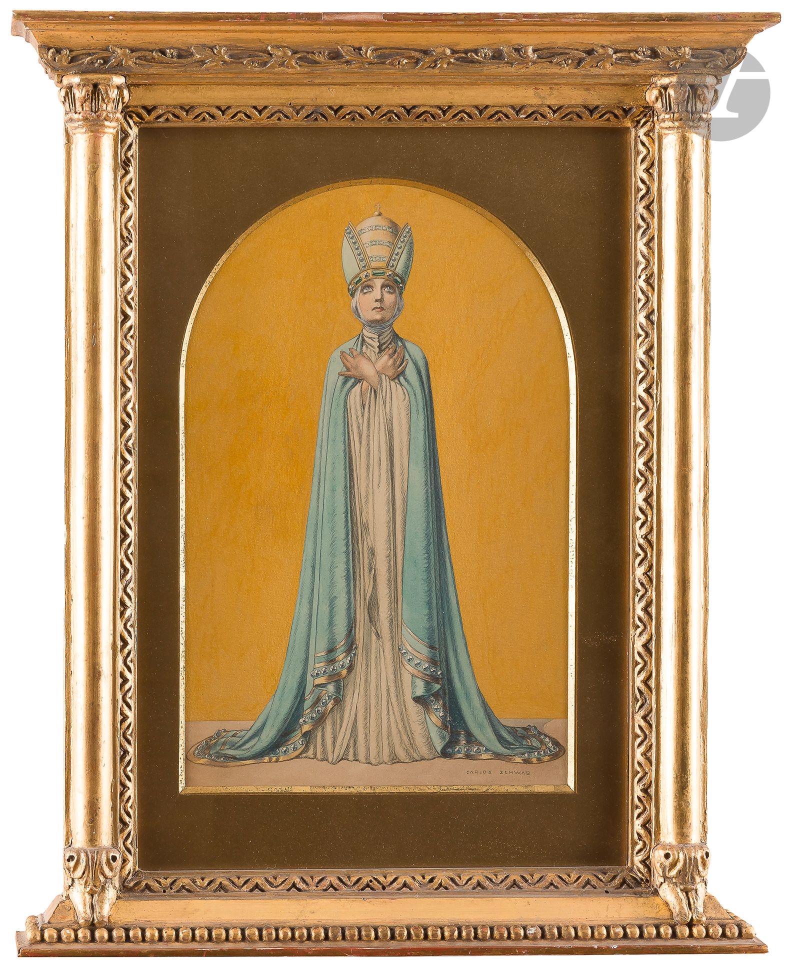 Carlos Schwabe | Vertu théologale (1912) | MutualArt