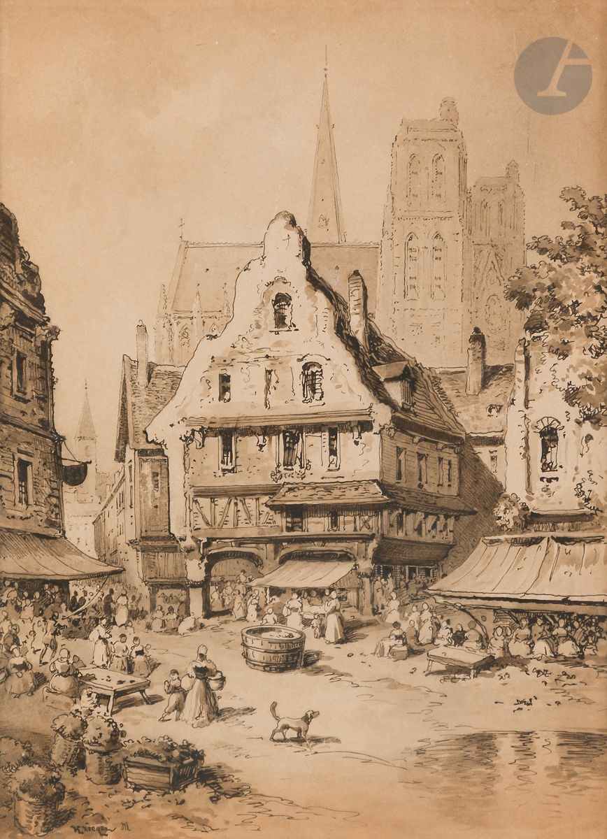 Louis Krieger | Village animé | MutualArt