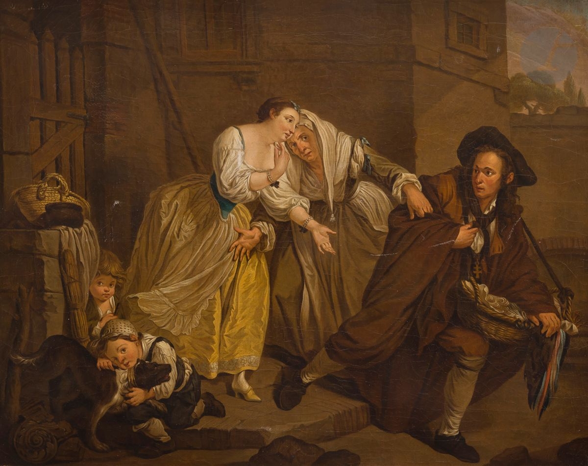 Jean-Baptiste Greuze | Le Geste napolitain ; Les œufs cassés | MutualArt