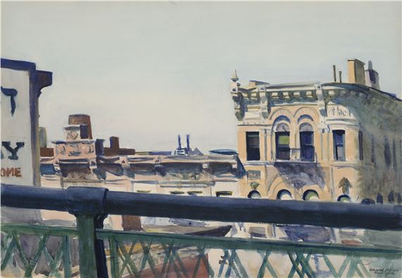 Edward Hopper | Manhattan Bridge Entrance (1926) | MutualArt