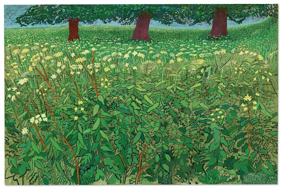 David Hockney | Queen Anne's Lace Near Kilham | MutualArt