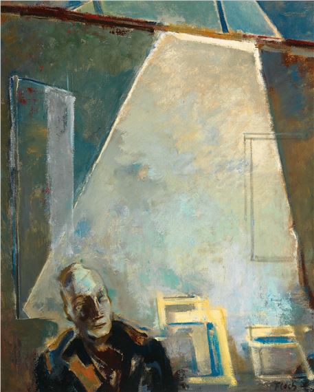Joseph Floch | “Afternoon” (The artist in the studio) (1963) | MutualArt