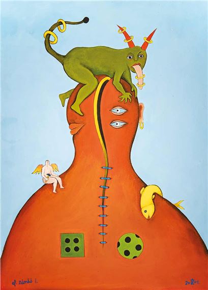 István ef Zámbó | Healing Figure with Krampus (2001) | MutualArt