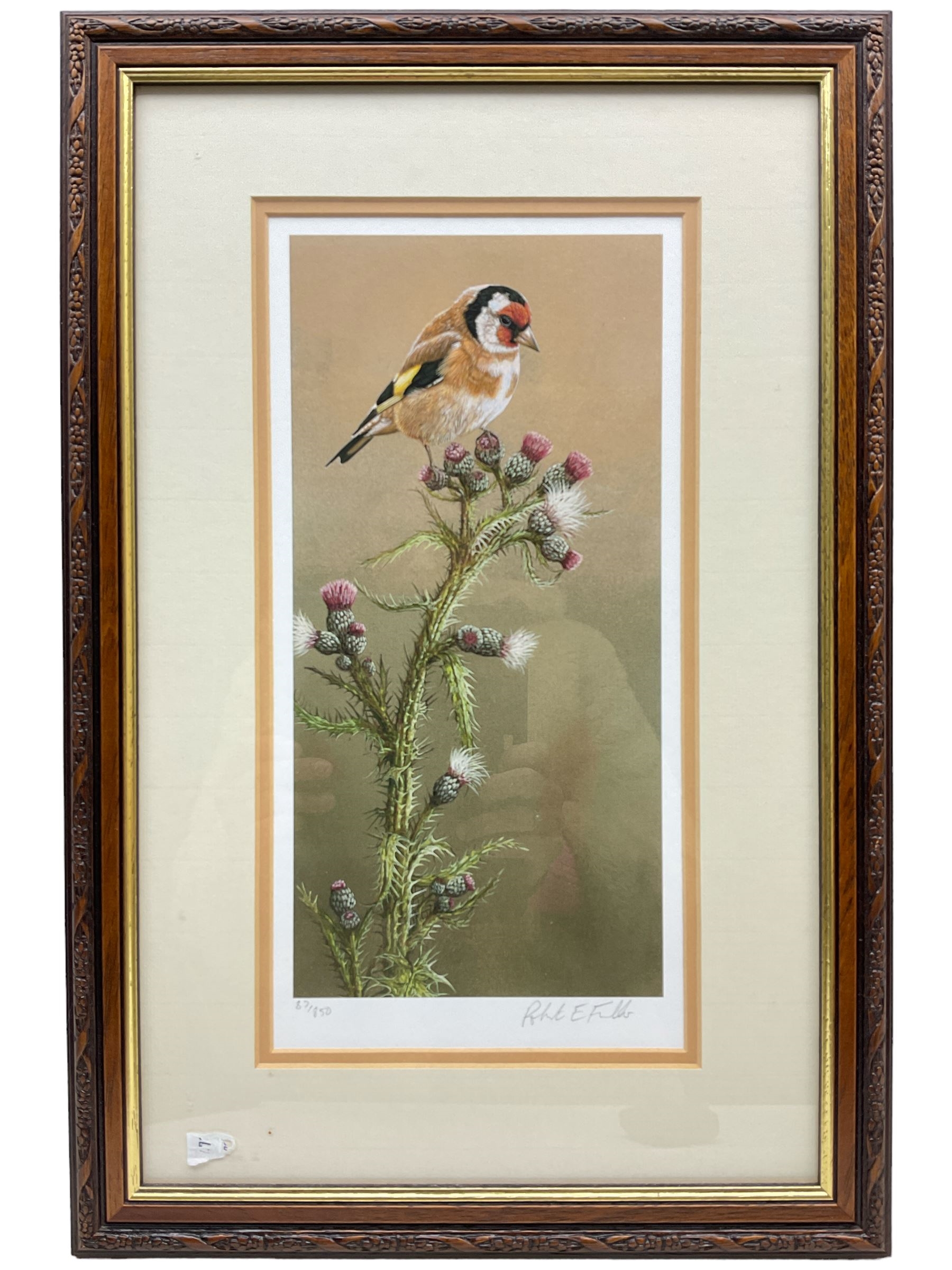 Robert E. Fuller | Goldfinch on a Thistle | MutualArt